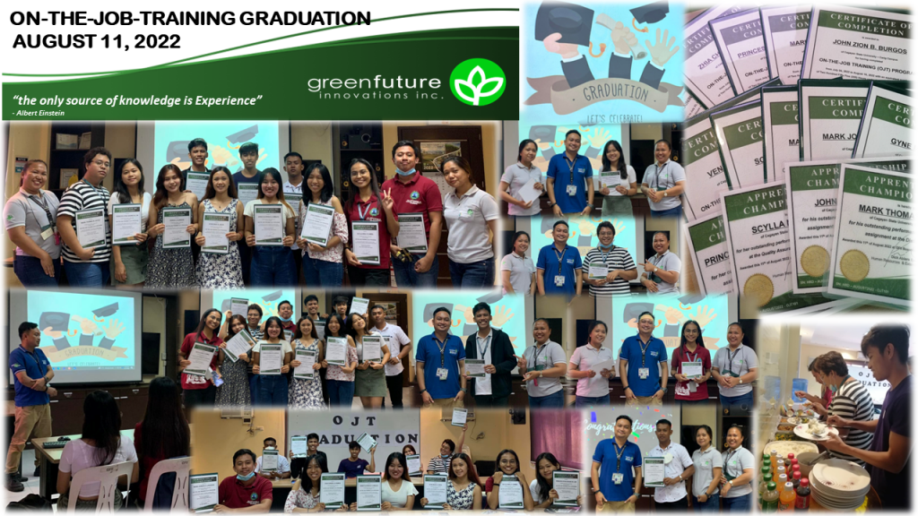 OJT 2ND BATCH: GRADUATION PROGRAM – greenfutureinnovations.com